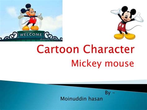 Mickey Mouse Cartoon Character Pptx