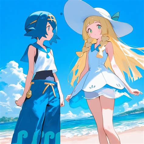Lillie And Lana Pokemon And More Generated By Zerobeastskaiai AIBooru