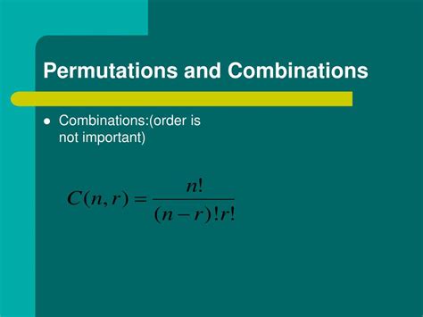 PPT Permutations And Combinations PowerPoint Presentation Free Download ID