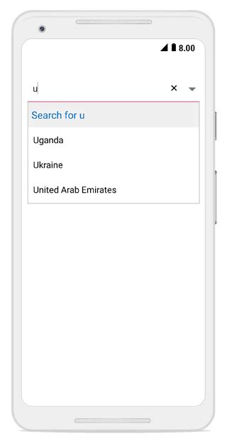 Header And Footer In Syncfusion Sfcombobox Control For Xamarin Android