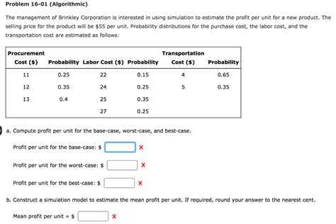 Solved Problem 16 01 Algorithmic The Management Of