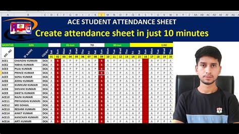 How To Make Attendance Sheet In Ms Excel Sohailsaeed Aaosikhain Msofficeexcel Khsir Youtube
