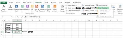Excel Data Analysis Formula Auditing 2025