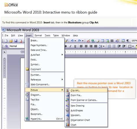 Microsofts Interactive Guide To Office 2010s Ribbon Interface