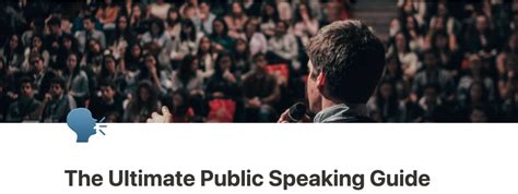 The Ultimate Public Speaking Guide