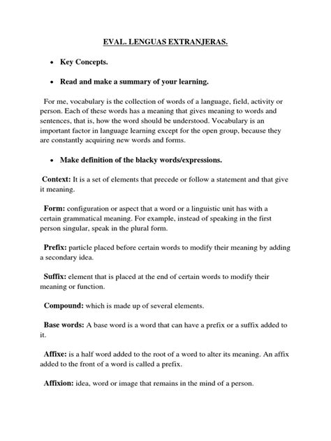 Tkt Lexis 9 Pdf English Language Word