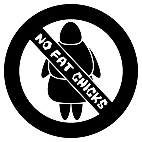 Jdm No Fat Chicks Sticker
