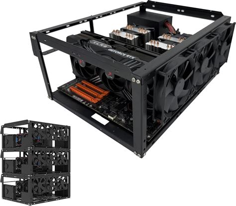 Diy Computer Case Pc Frame Desktop Chassis Stackable Rack Stand Open