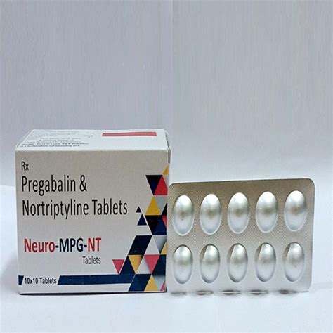 Neuro Mpg Nt Pregabalin And Nortriptyline Tablet 10x10 Alu Alu At Best Price In Baddi Spanker