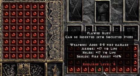 Flawed Ruby Pack Of 88 Diablo 2 Resurrected Buy D2r Items