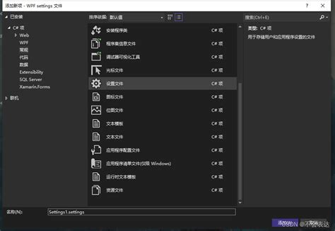实习笔记wpf Settings 文件 Csdn博客