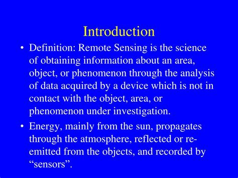 PPT Remote Sensing PowerPoint Presentation Free Download ID 6527158