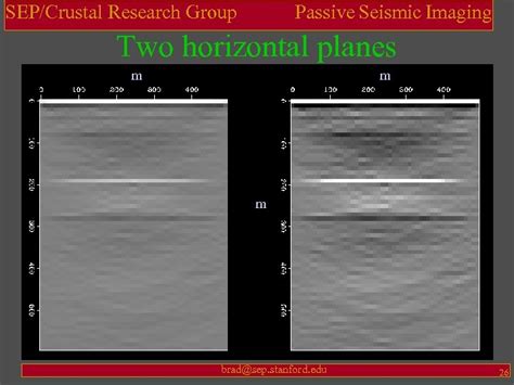 SEP Crustal Research Group Passive Seismic Imaging Return To