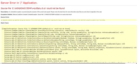 Content Editor Cwindowstempcs Could Not Be Found Sitecore