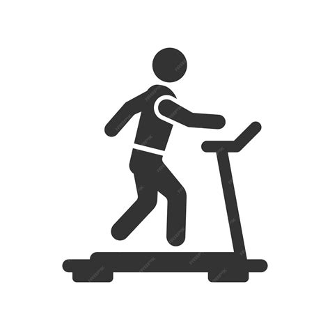 Premium Vector Treadmill Running Exercise Icon