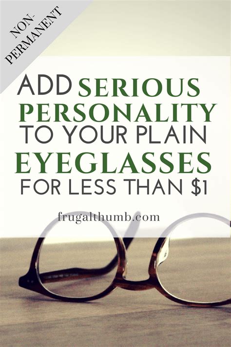 Add Serious Personality To Plain Eyeglasses For Less Than A Dollar