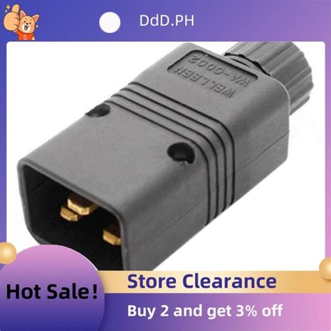 Ups Power IEC ชาย C ปลกสายไฟปลกสายไฟ Rewirable A V ทมประโยชน Shopee Thailand