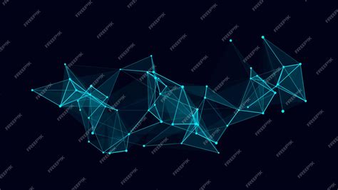 Premium Vector Cyber Network Connection Structure Technology Connect Big Data Vector Science
