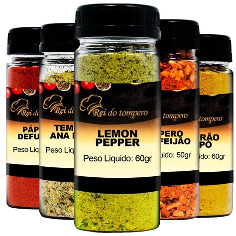 Temperos Até 130g E Especiarias No Pote Condimentos Grãos Gourmet Dry