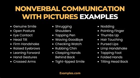 Nonverbal Communication With Pictures 29 Examples Tips