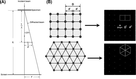 2 A Schematic Description Of Formation Of Diffraction Pattern In Download Scientific Diagram