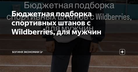 Бюджетная подборка спортивных штанов с Wildberries, для мужчин | Pro ...