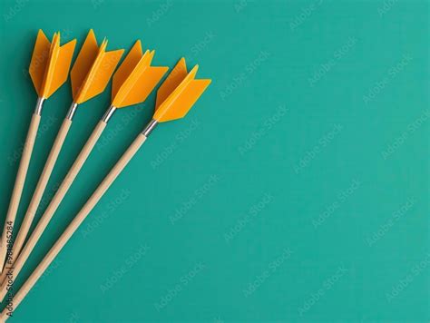 Multiple Arrows Pointing Toward A Common Goal Symbolizing Organized Teamwork And Business