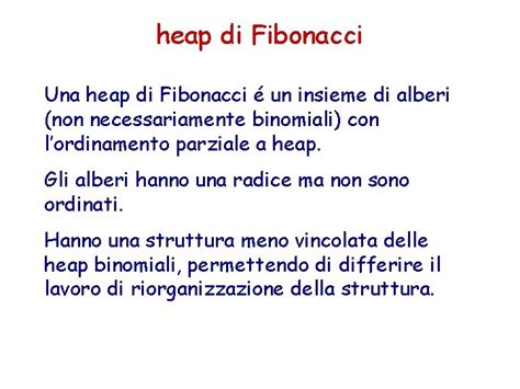 heap di fibonacci heap di fibonacci una heap