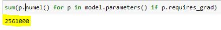Python Unexpected Calculation Of Number Of Trainable Parameters