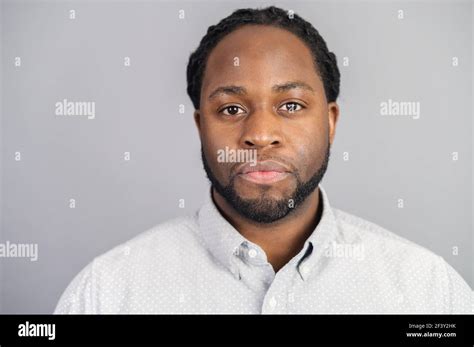 Serious And Confident An African American Man Staring At The Camera