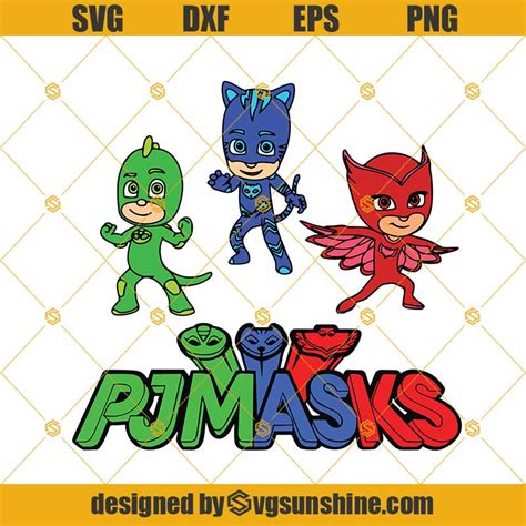 Pj Masks Svg Png Eps Dxf Cricut File Cut File Printable File