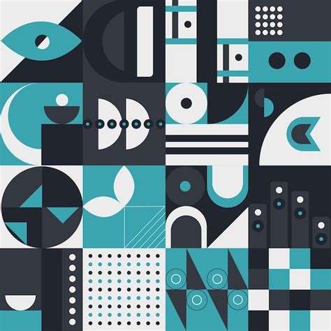 Premium Vector Abstract Geometric Pattern Design In Modern Style