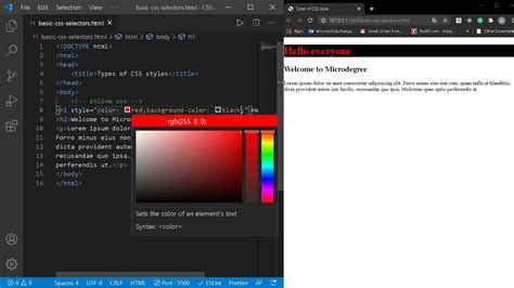 Basic Css Selectors 1 Css In Kannada 1 Youtube