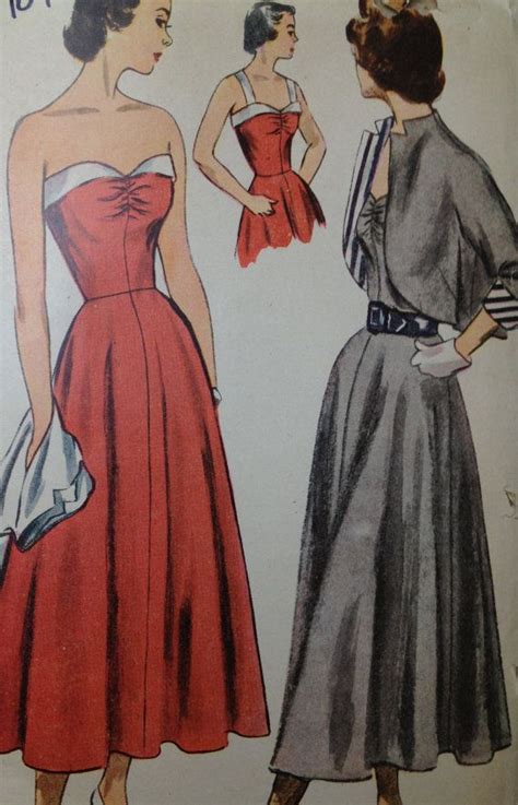 Simplicity 2817 Bust 36 Vintage Sewing Pattern 1950s Dress 1949 New