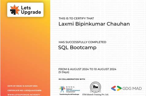 Hey Everyone I Am Excited To Share That I Have Completed The Sql