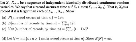 solved xn 1 let xı x2 be a sequence of independent