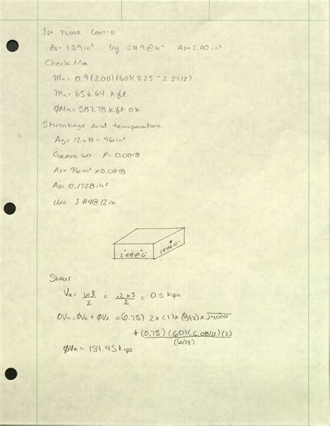 Structural Calculations Conections And Slab Pdf Physics Science