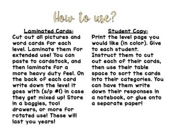 Singular And Plural Noun Sort By Montessori Bliss TpT