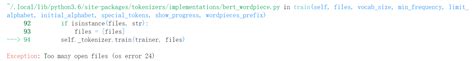 Allow Handle A Large Number Of Files For Tokenizer Training · Issue