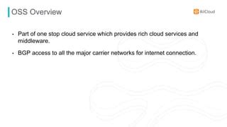 AliCloud Object Storage Service OSS Core Features PPT