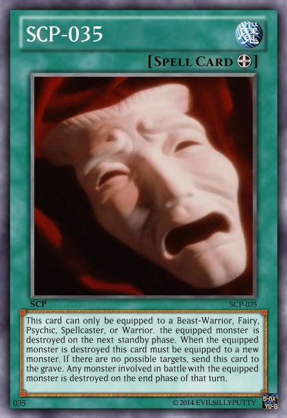 Scp 035 Yu Gi Oh Card By Evilsillyputty On Deviantart