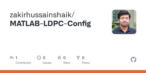 Github Zakirhussainshaikmatlab Ldpc Config