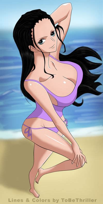 Nico Robin Summer Outfit At The Beach Patreon By Tobethriller On