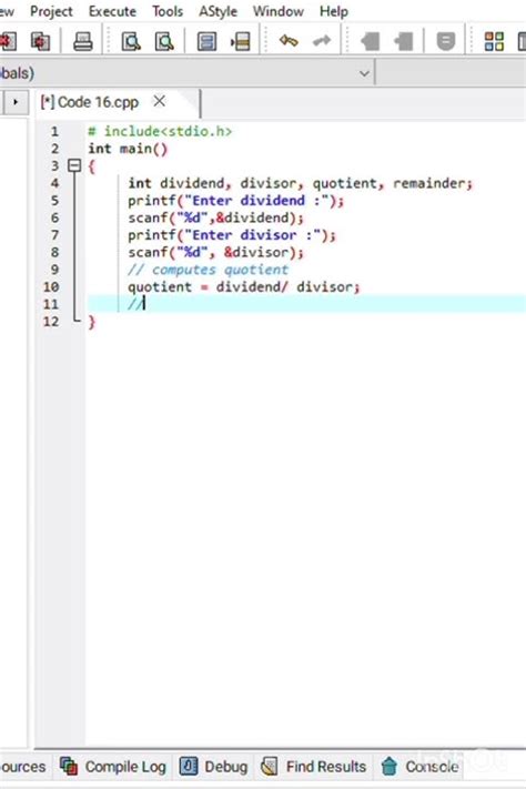 Compute Quotient And Remainder Program C Shortscodingprogramming