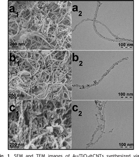 Figure 1 From Micro Nano Bubble Assisted Synthesis Of Au Tio2 Cnts Composite Photocatalyst For