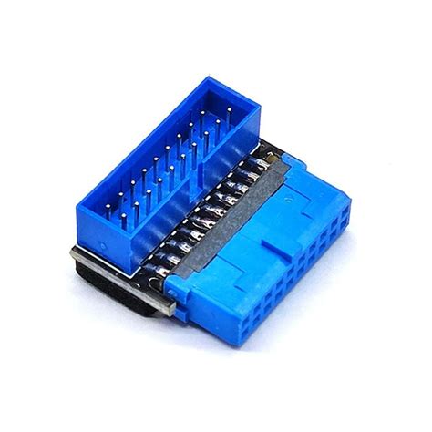 Usb адаптер Usb3 2 Gen1 19 контактный 20 контактный разъем 90 градусный преобразователь
