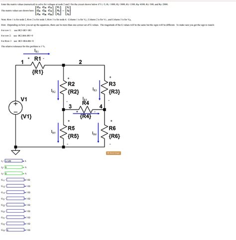 Solved Nd R62000 G G Note Row 1 Is For Node 2 Row 2 Is For Node 3