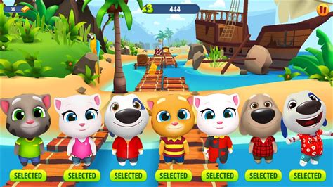 Talking Tom Gold Run Halloween Unlocking All Characters And Levels