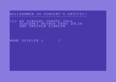 CSDb Yahtzee Kniffel German V2 Basic By Bytebreaker 2015
