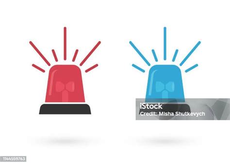 빨간색과 파란색 표시 사이렌 벡터 세트입니다 노출 증 아이콘 0명에 대한 스톡 벡터 아트 및 기타 이미지 0명 개념 개성